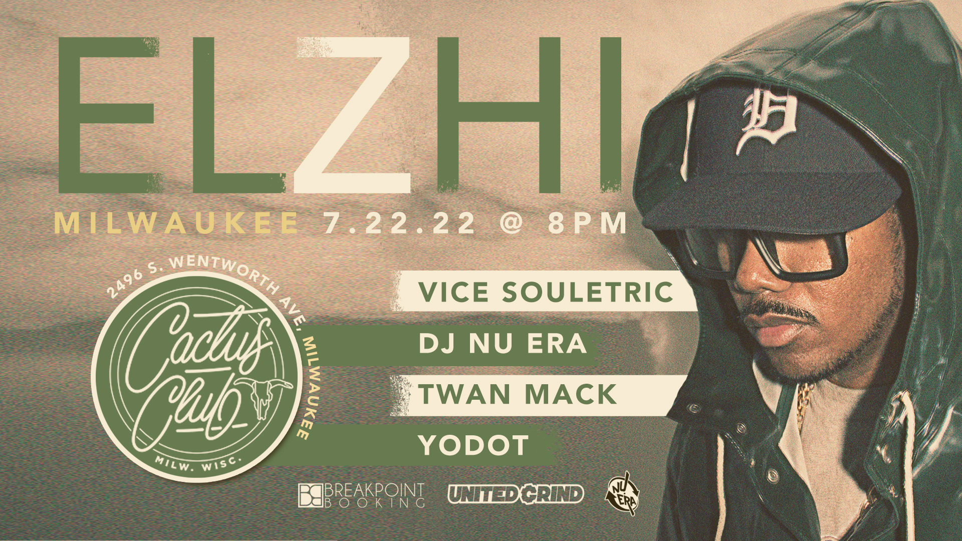 Elzhi • Vice Souletric • DJ NuERA • Twan Mack • Yo DOT | Cactus Club