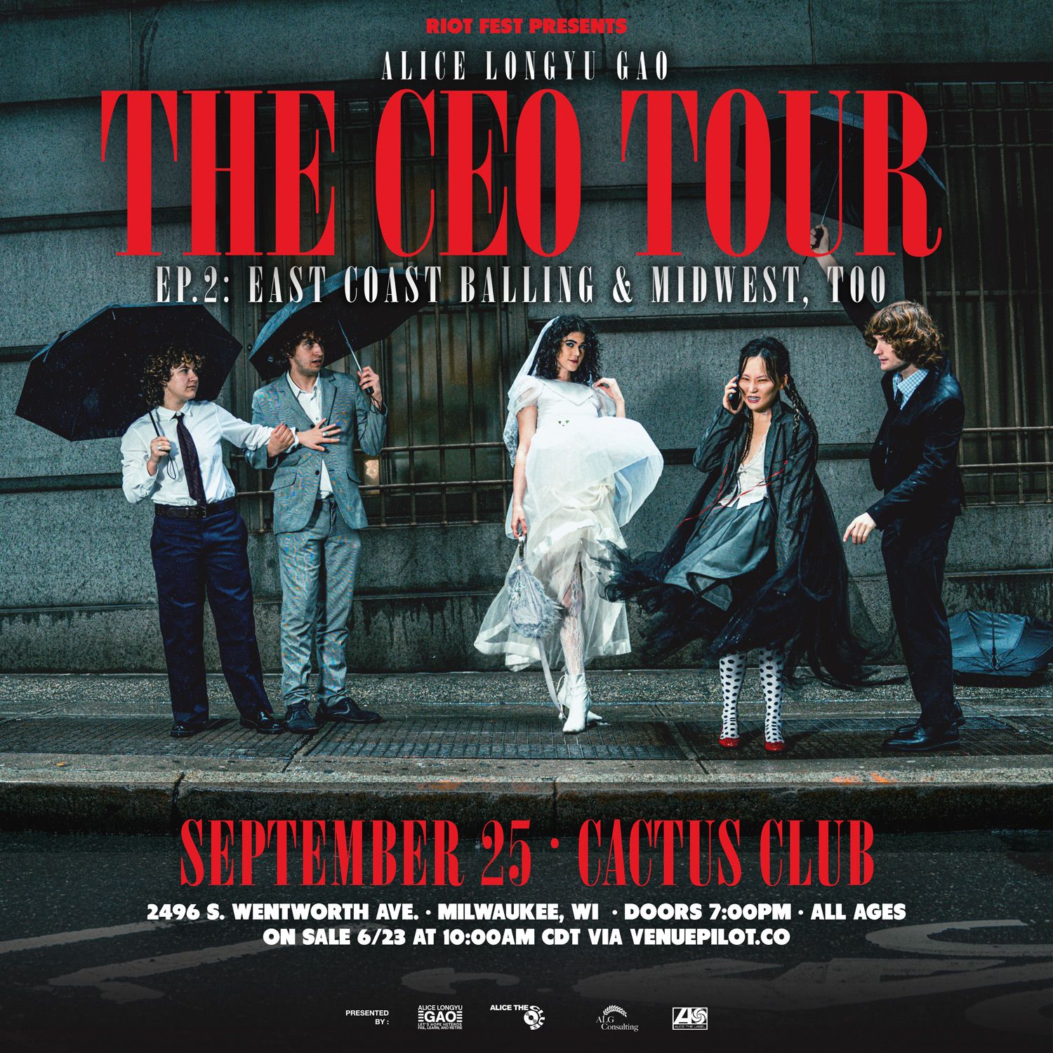 Riot Fest Presents: Alice Longyu Gao • E_DEATH • VAREONS | Cactus Club