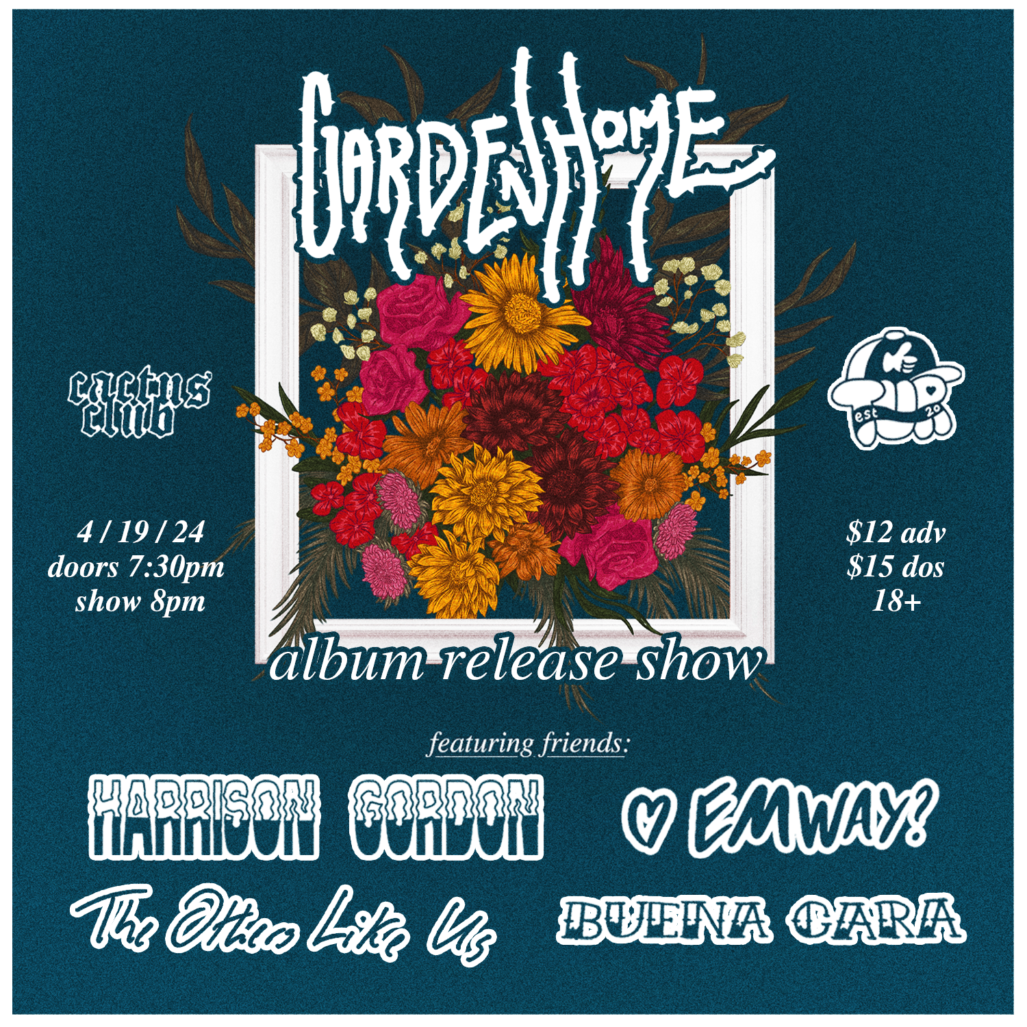 Garden Home (Album Release Show) • Harrison Gordon • Excuse Me, Who Are ...