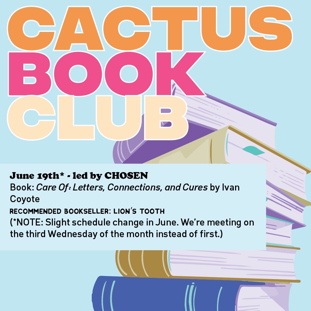 Cactus Book Club: ‘Care Of: Letters, Connections, and Cures’ by Ivan ...