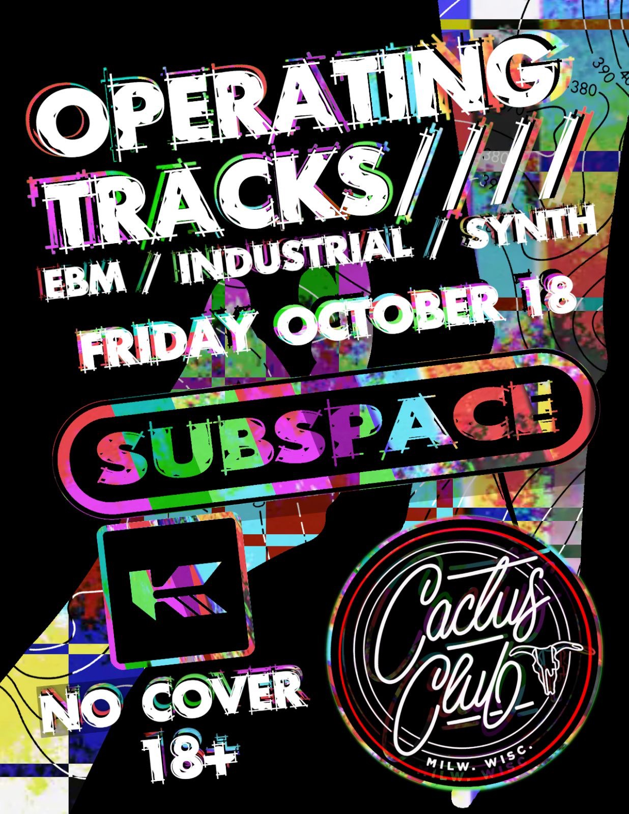Subspace ‘Operating Tracks’ EBM/Industrial Dance Party | Cactus Club