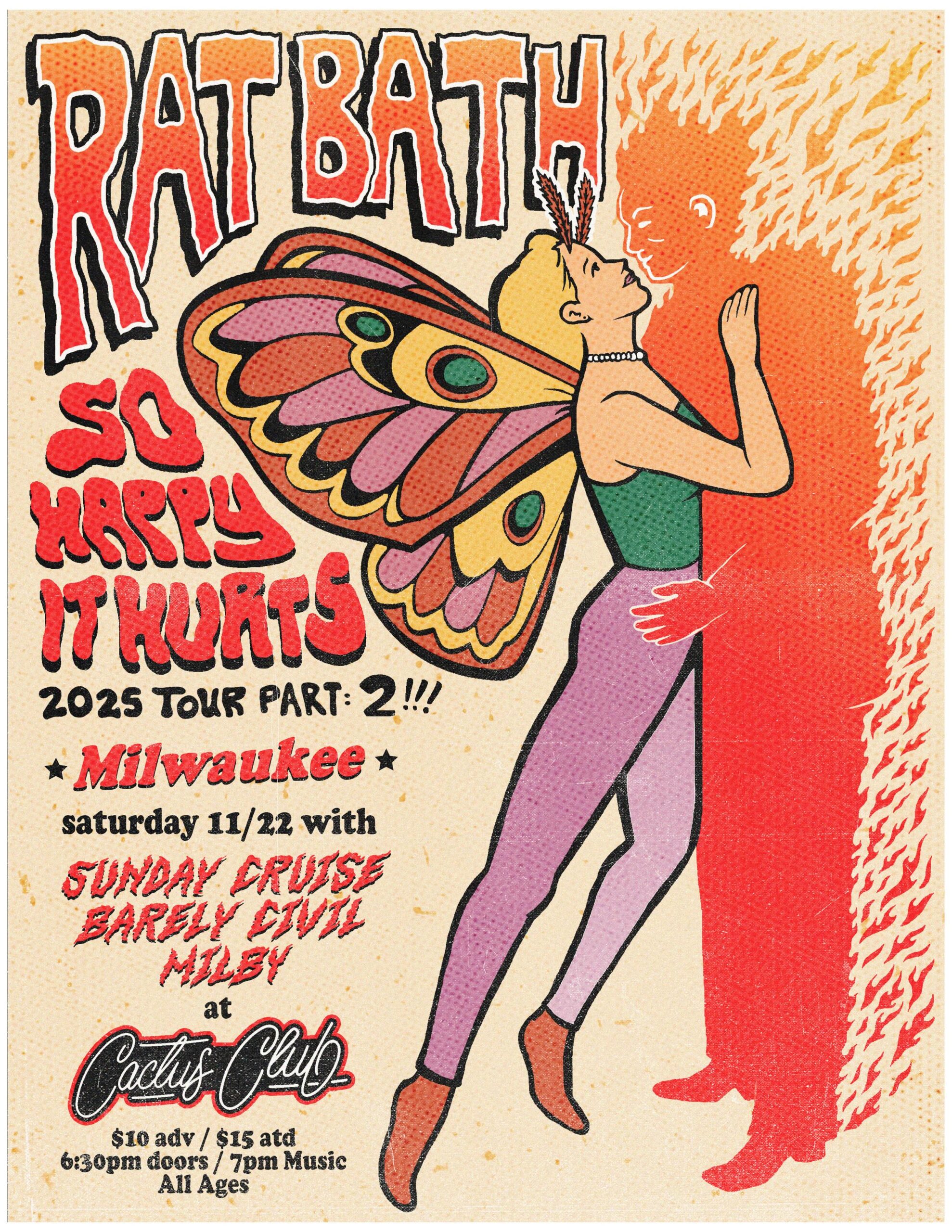 RAT BATH • Sunday Cruise • Barely Civil • Tiny Vamp | Cactus Club